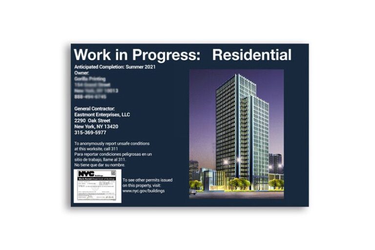 Work In Progress Signs – FlashBlue Printing